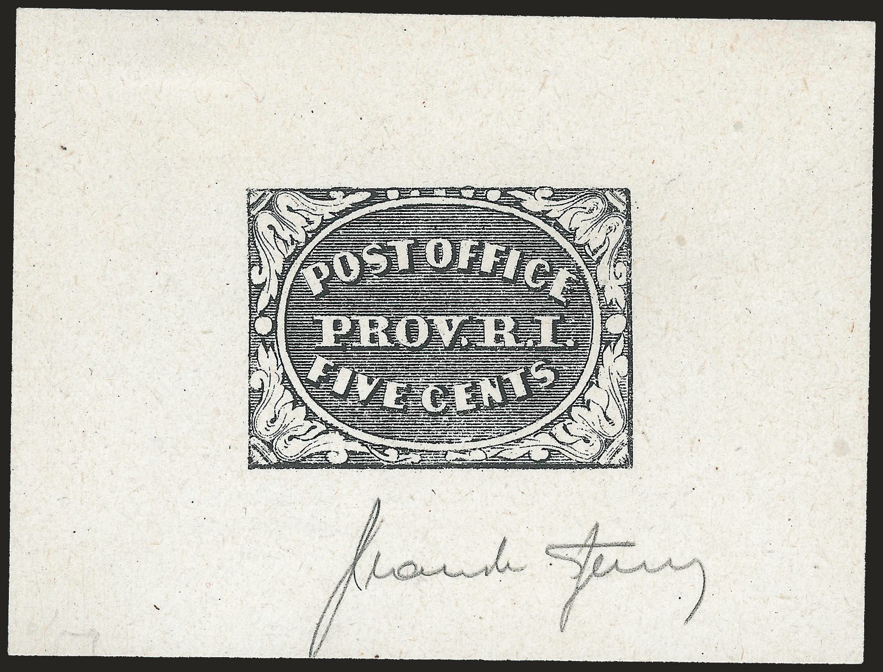 Value of US Stamp Scott Catalogue #10X1: 1846 5c Providence Postmasters ...