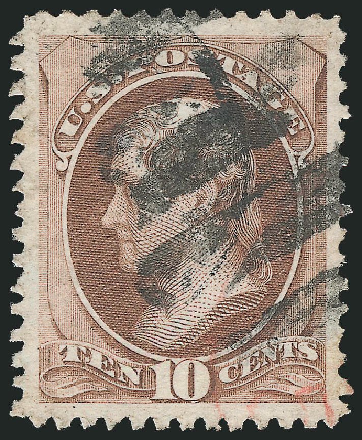 US Stamps Prices Scott Cat. #150 - 10c 1870 Jefferson Without Grill