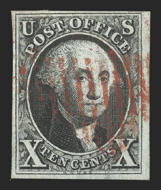 Costs of US Stamp Scott Cat. # 2: 10c 1847 Franklin