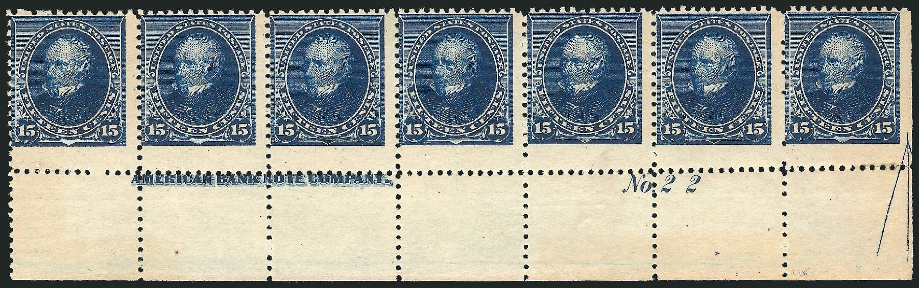 Values of US Stamp Scott # 227 - 1890 15c Clay
