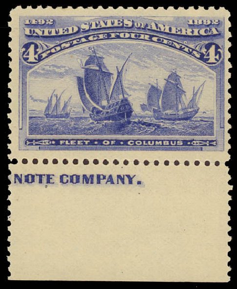 Prices of US Stamps Scott 233: 1893 4c Columbian Exposition