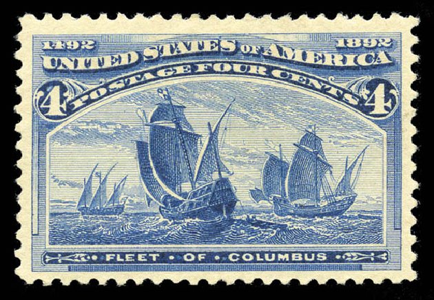 Prices of US Stamps Scott 233: 1893 4c Columbian Exposition