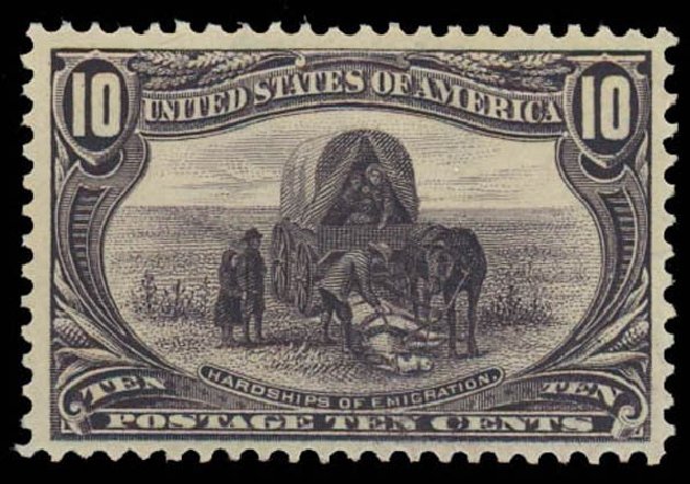 Costs of US Stamp Scott Catalogue 290: 10c 1898 Trans Mississippi ...