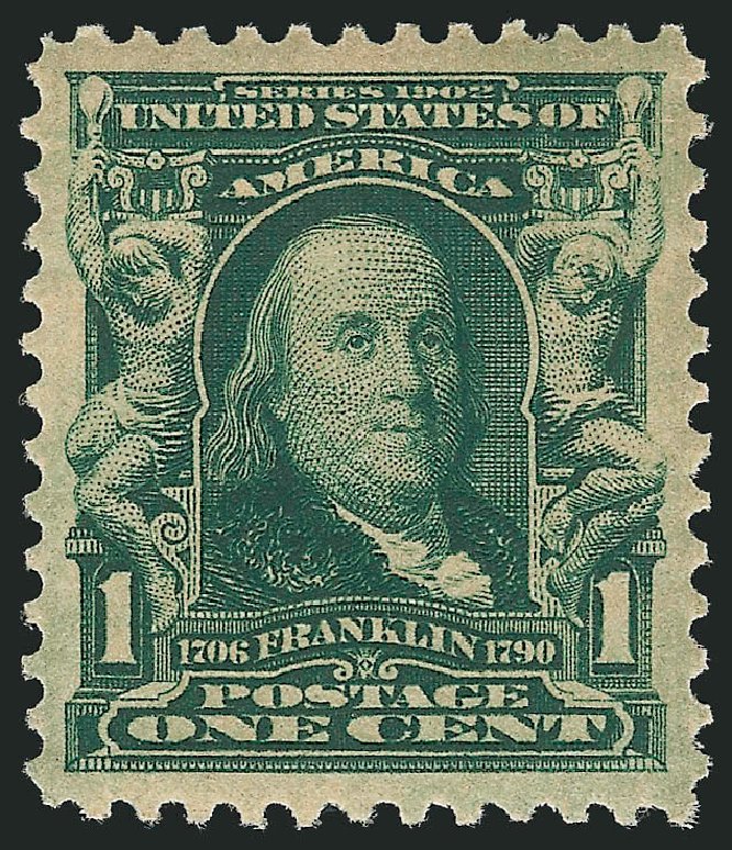 Cost of US Stamp Scott Catalogue 300: 1903 1c Franklin