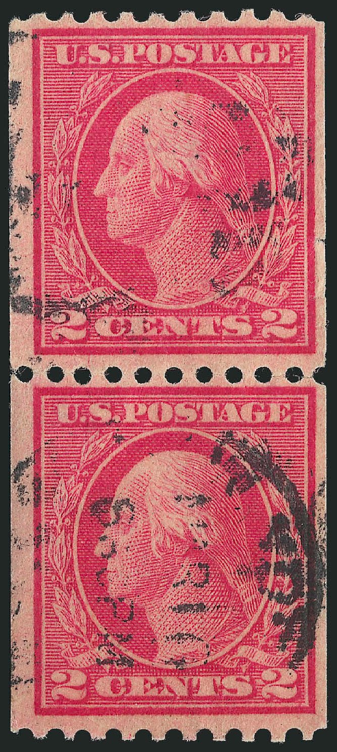 US Stamps Price Scott Catalog 449: 1915 2c Washington Coil Perf 10 ...