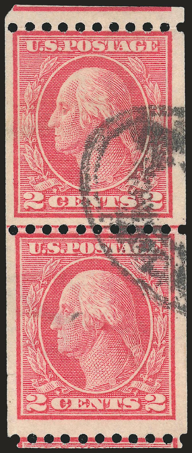 US Stamp Value Scott Catalog # 449 - 1915 2c Washington Coil Perf 10 ...
