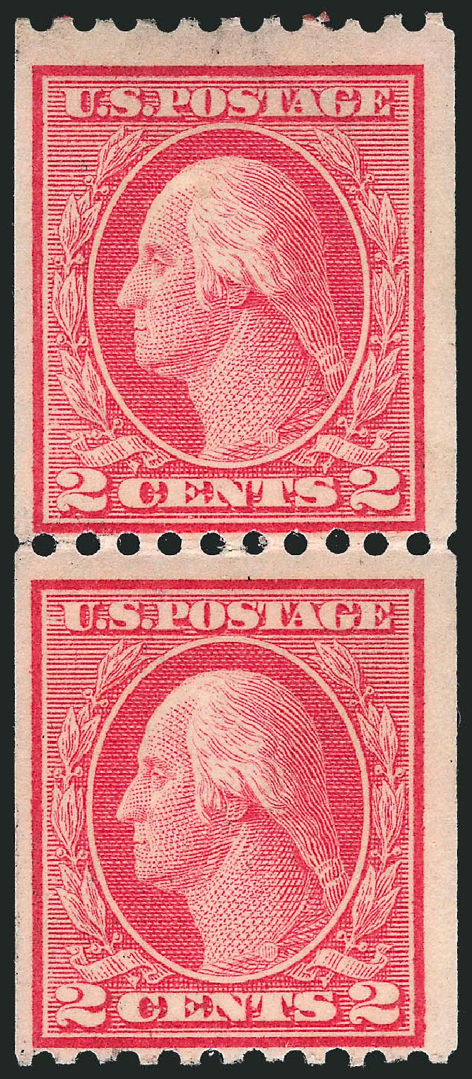 US Stamp Prices Scott Cat. 449: 1915 2c Washington Coil Perf 10 ...