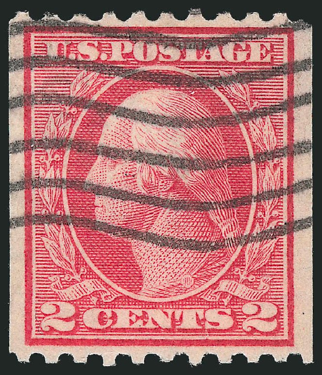 US Stamps Values Scott Catalog #449: 2c 1915 Washington Coil Perf 10 ...