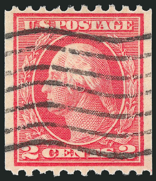 US Stamps Values Scott Catalog #449: 2c 1915 Washington Coil Perf 10 ...