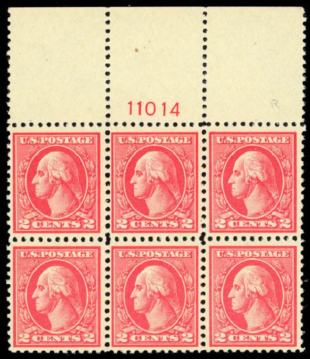 US Stamps Value Scott 527 - 1920 2c Washington Offset Perf 11