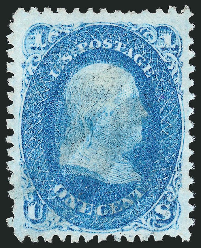Prices of US Stamps Scott Cat. # 63 - 1c 1861 Franklin