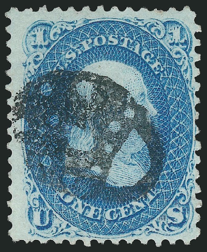 Value of US Stamp Scott Cat. 63 - 1c 1861 Franklin