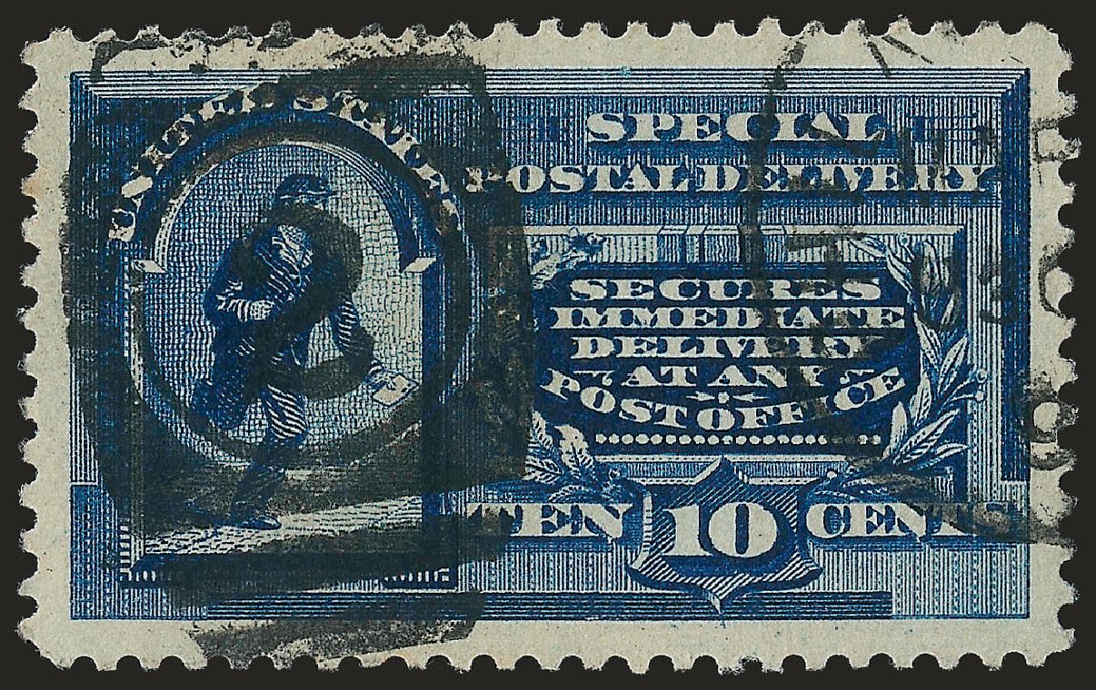 Values of US Stamp Scott Catalog E2: 1888 10c Special Delivery