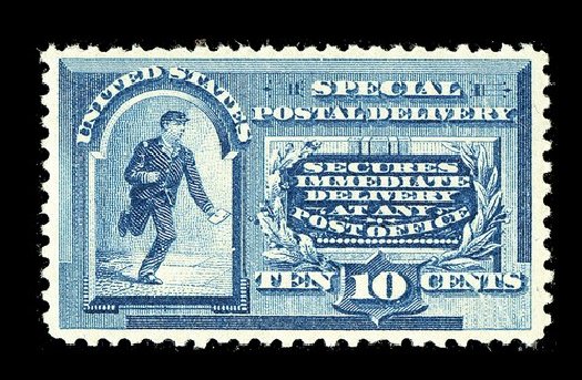 US Stamps Value Scott Catalogue # E2 - 1888 10c Special Delivery